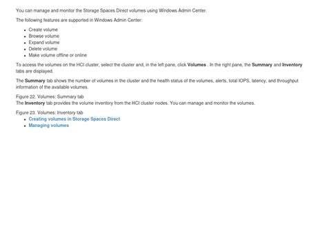 managing and monitoring volumes e2e deployment and operations guide with scalable networking