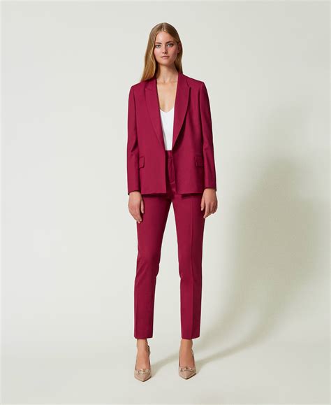 Брюки прямого кроя 232tp203f Twinset — купить в интернет магазине бренда женской одежды Твинсет