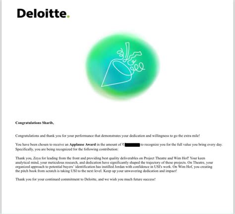 Sharib Zeya On Linkedin Grattitude Deloitte