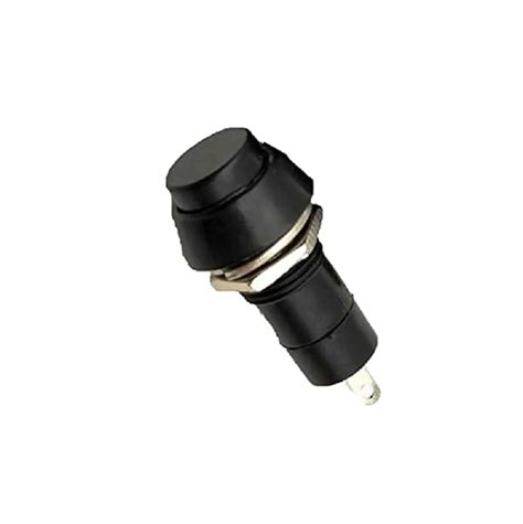 Black PBS 11B 12MM 2PIN Momentary Self Reset Round Plastic Push Button Switch Buy Online