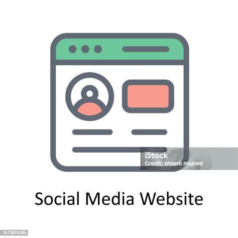 소셜 미디어 웹사이트 벡터 채우기 개요 아이콘 간단한 스톡 일러스트 스톡 고객 참여에 대한 스톡 벡터 아트 및 기타 이미지 고객 참여 디자인 마케팅 Istock