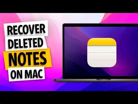6 Effective Methods To Recover Deleted Notes On Mac