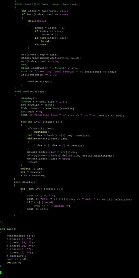 Solved C Hash Tables Write A Search Function Send Chegg