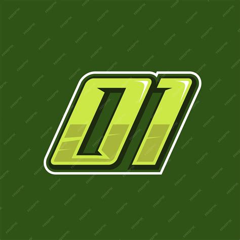 Premium Vector Racing Number 01 Logo Design Vector