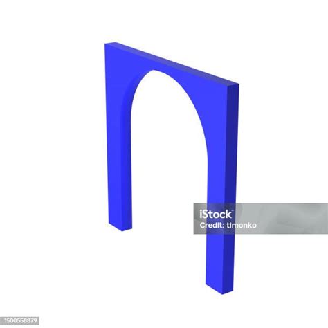 3d 짙은 파란색의 사실적인 아치 장면은 클리핑 경로로 분리되어 있습니다 건축 구조 최소 벽 모형 제품 무대 쇼케이스 광고 제품에 대한 현대적인 최소 추상 그림 추상적인