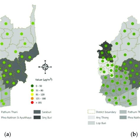 The Aqi Classification Map Of Pm10 Concentration Predictions In
