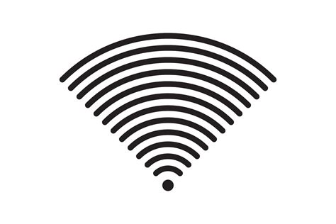 Wi Fi Symbol Signal Connection Vector Wireless Internet Technology Sign Wifi Network