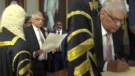 Sri Lanka Crisis Ranil Wickremesinghe Takes Oath As Eighth President