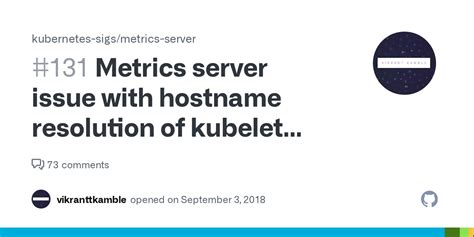 Metrics Server Issue With Hostname Resolution Of Kubelet And Apiserver