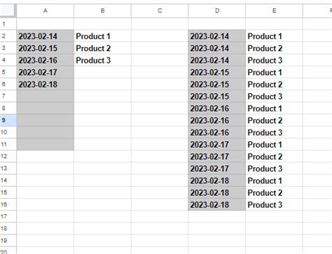 Google Sheets Any Way To Dynamically Merge 2 Different Ranges