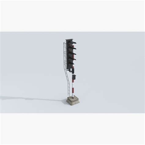 Railroad Signal Lights Structure 3d Model Download Street Elements On