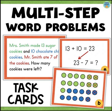 Two Step Word Problems Multistep Addition Subtract Made By Teachers