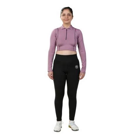 Women High Waist Fitness Gym And Yoga Wear Black Slim Fit At Rs 260