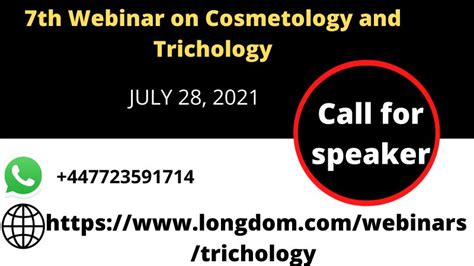 Kandula D On Linkedin Submit Cosmetology Dermatology Trichology