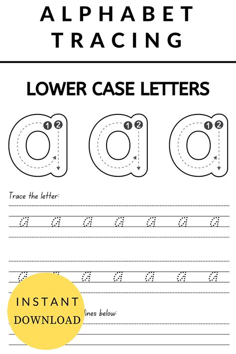 Get Your Little Ones Ready To Write With Our Lowercase Alphabet Tracing