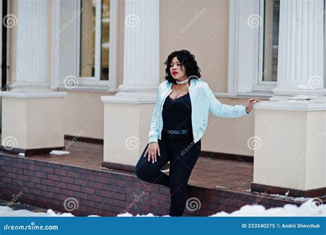 Stylish African American Plus Size Model Stock Image Image Of Ethnicity Portrait