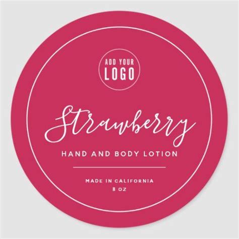 Add Your Logo Black Border Product Label Zazzle Косметика Упаковка