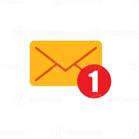 Notification Message Or Mail With Bubble Speech Flat Design 34555758 Png