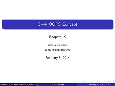 C Oops Concept Ppt