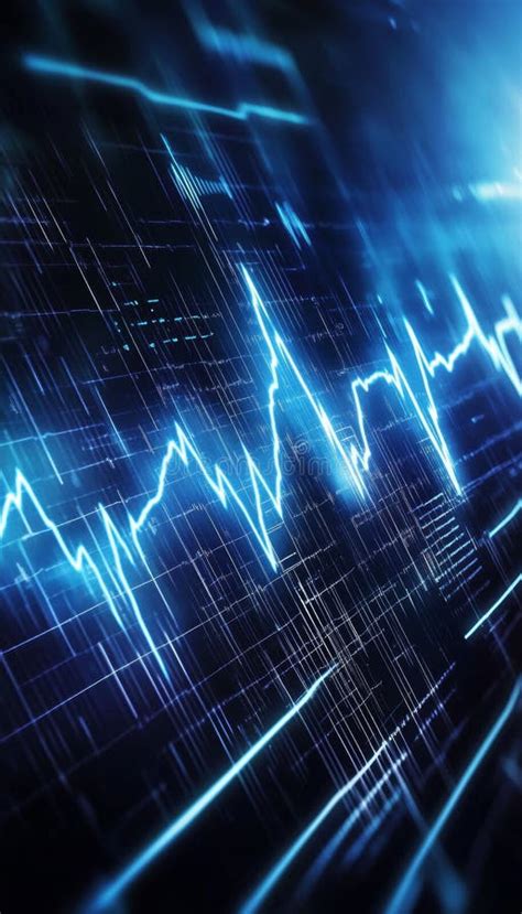 a stunning visualization of heartbeat monitoring with a glowing ecg and