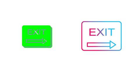 Unique Exit Icon Design 45505027 Vector Art At Vecteezy