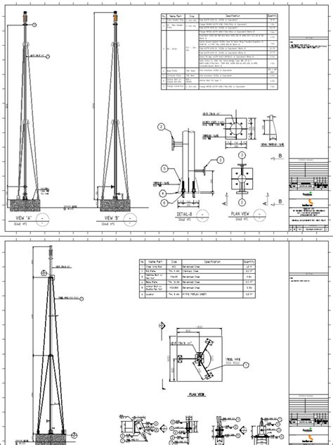 Rda Gtl Epc Pip Dwg 010 General Arrangement For Vent Stack Pdf