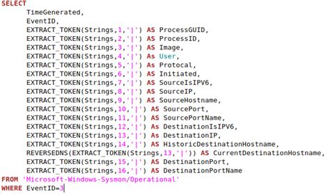 Logparser Query Files