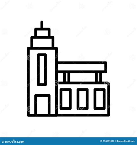 Office Building Icon Vector Isolated On White Background Office Building Sign Office Symbols