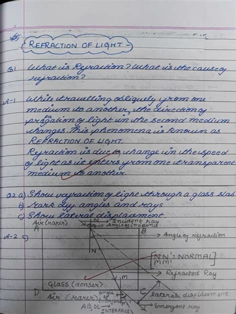 Class 10 Ch Light From Topic Refraction Of Light Pdf Optics Electromagnetic Radiation
