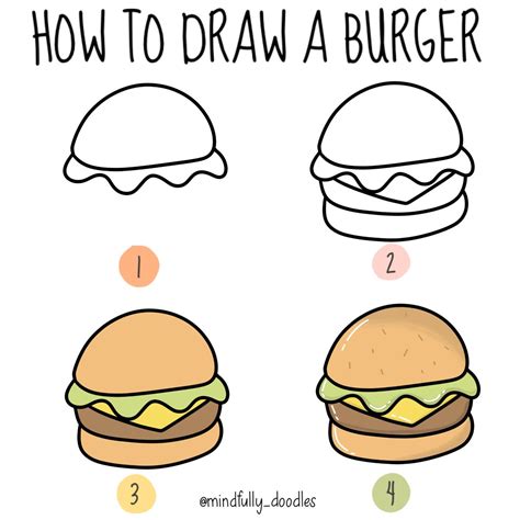 How To Draw A Burger A Step By Step Guide Artofit