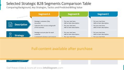 Selected Strategic B2b Segments Comparison Table