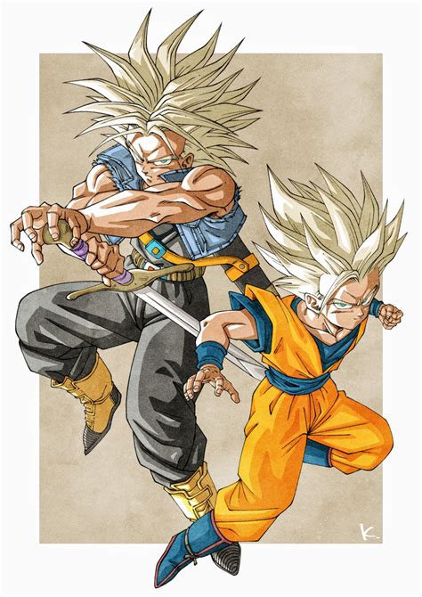 Son Gohan Trunks And Trunks Dragon Ball And More Drawn By Kakeru Dbskakeru Danbooru