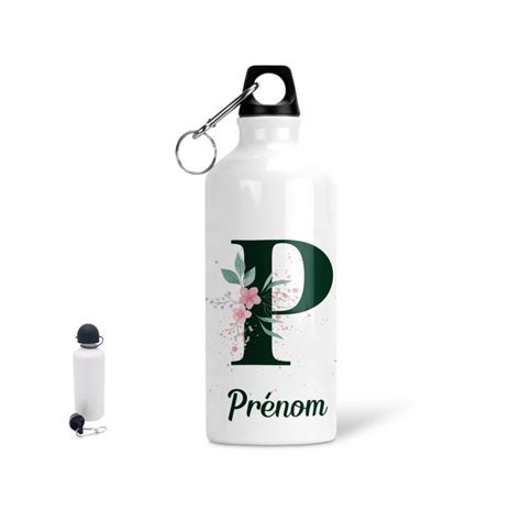 Gourde Enfant Personnalisée Avec Lettre Majuscule Et Prénom