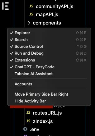 VSCODE Activity Bar가 사라졌어요ㅠㅠ