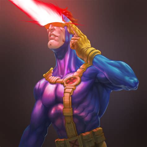 Artstation Cyclops Optic Blast Fan Art
