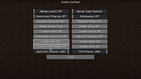 Best Optifine Shader Settings For Minecraft