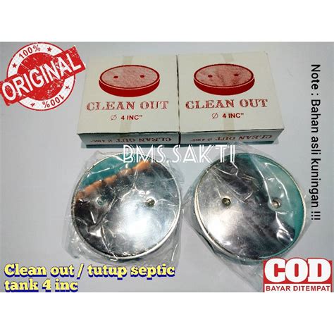 Clean Out 4incseptic Tank Cap 4inc Original Brass Material Shopee