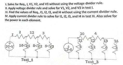 Solved I Solve For Req I V1 V2 And V3 Without Usin