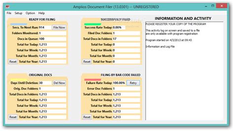 Amplios Document Filer 13 0301 Download Screenshots