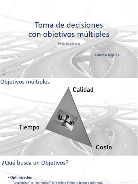 Decisiones Con Múltiples Objetivos Pdf Programación Lineal Optimización Matemática