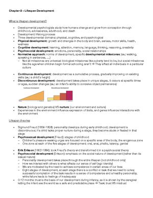 Ch 6 Memory PT 1 Notes And Facts For Chapter 6 CHAPTER 6 Memory