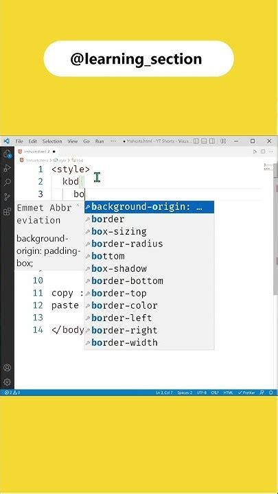 Keyboard Shortcut In Website Kbd Tag Html And Css Learning Section