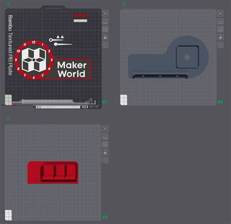 Clock Components 011 Maker World Clock By B Lab 3d Makerworld