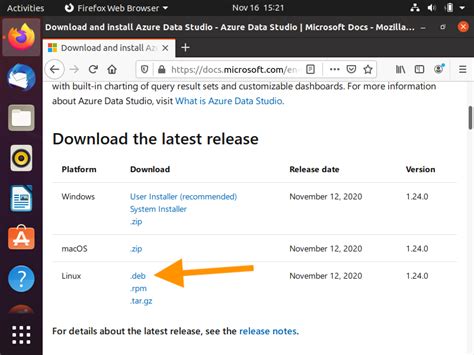 How To Install Azure Data Studio On Ubuntu 2004