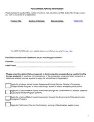 Manitoba Canada Application Form For Certificate Of Registration Employer Registration To