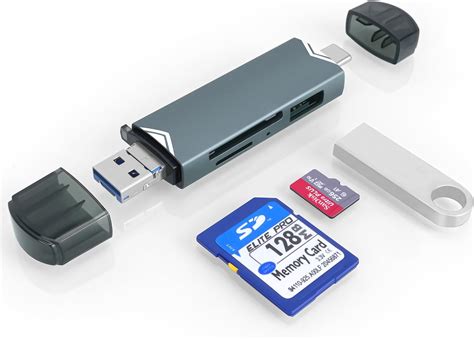 Amazon Com SD Card Reader Seminer In USB C USB Dual Slot OTG Memory Card Adapter For