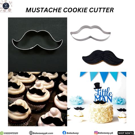 Mustache Cookie Cutter Bake Away