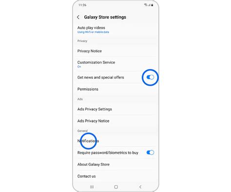 How Do I Enable Push Notifications From Galaxy Store Samsung Uk
