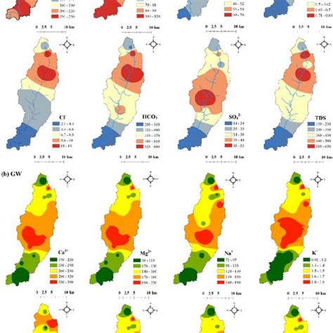 Spatial Distribution Of Hydrochemical In The Crb Download Scientific