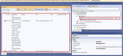 [project type][build issue with 9 43] · issue 38 · microsoft dynamics365commerce solutions · github